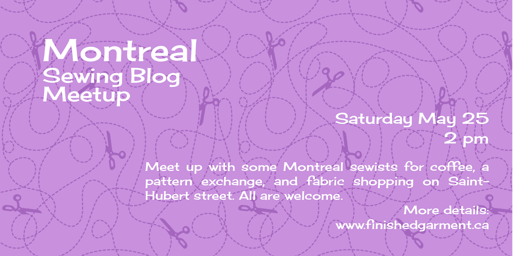 Montreal Sewing Meetup on Saturday – The Finished Garment